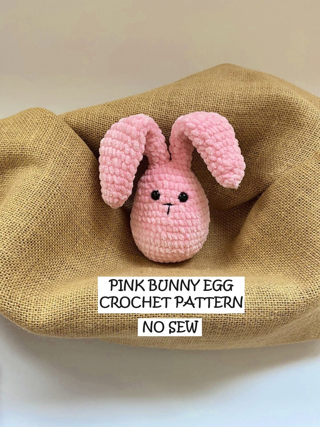 Crochet Easter Bunny Egg Pattern: No-sew Amigurumi (PDF) - Etsy