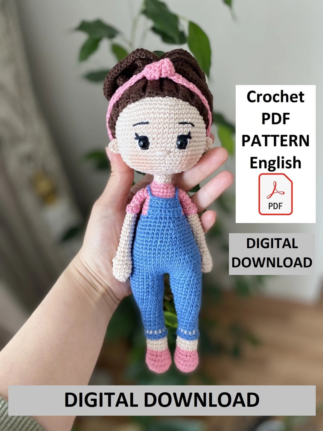 Lily Doll Pattern Lily Crochet Doll PDF Pattern Lily Toy - Etsy