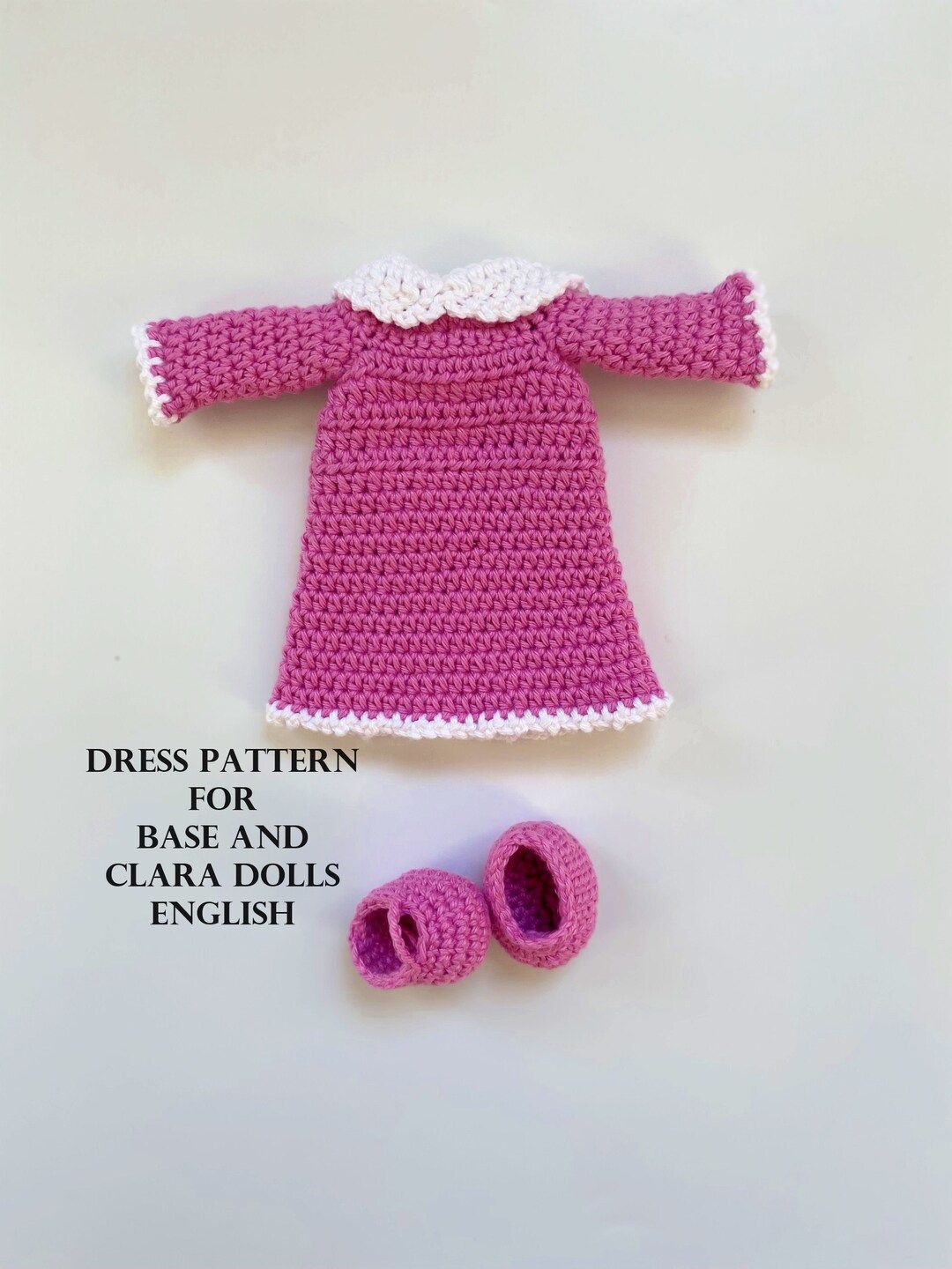 Crochet Doll Base Dress Pattern for Base and Clara Dolls, Amigurumi ...