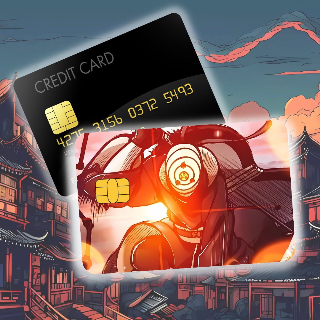 Obito Uchiha Credit Card Skin, Sticker, Cover Anime Sport Artworks ...