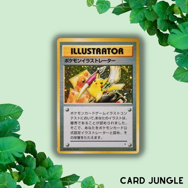 Pikachu Illustrator Card Psa 10 - Etsy