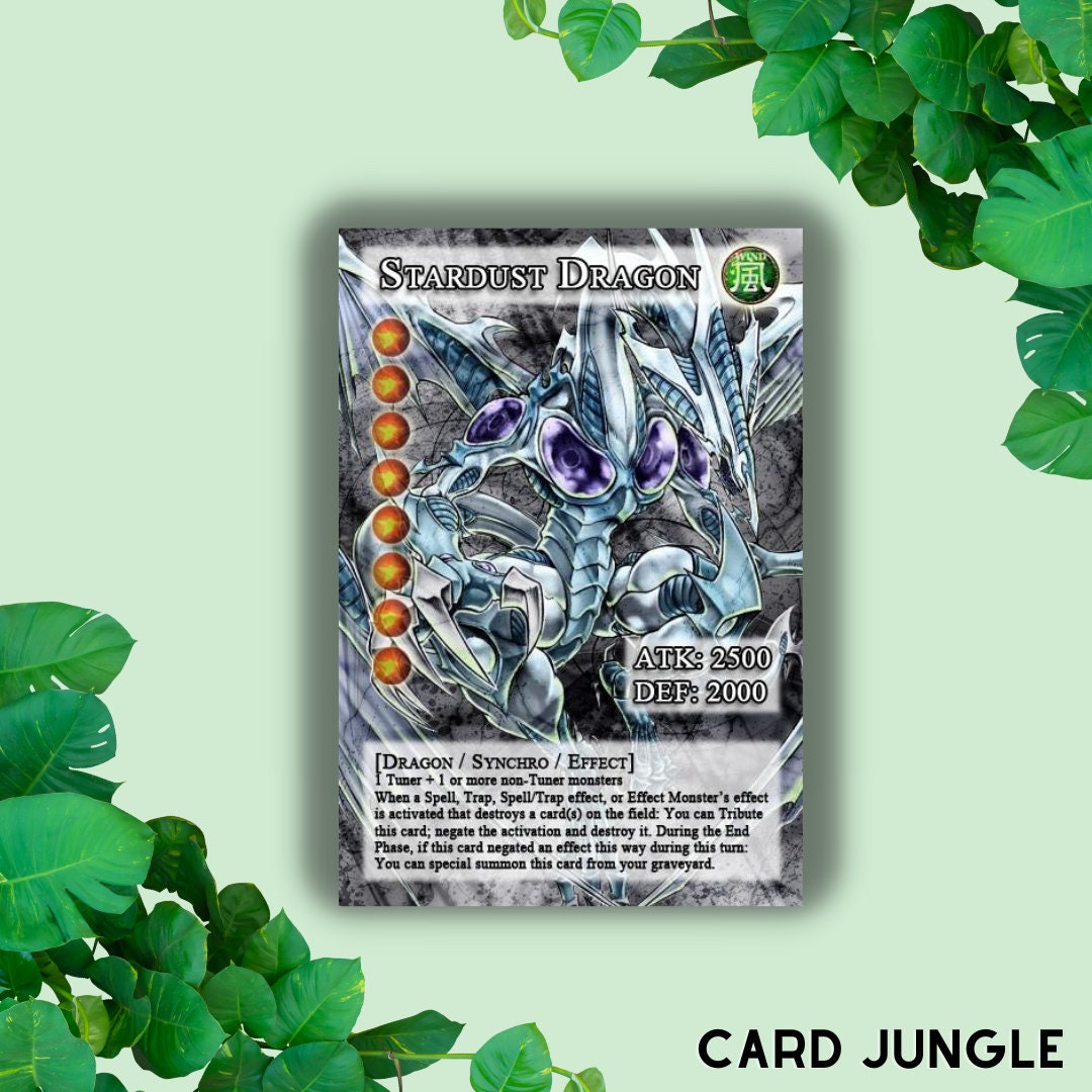 Yu-gi-oh Stardust Dragon Fullart Holographic English - Etsy