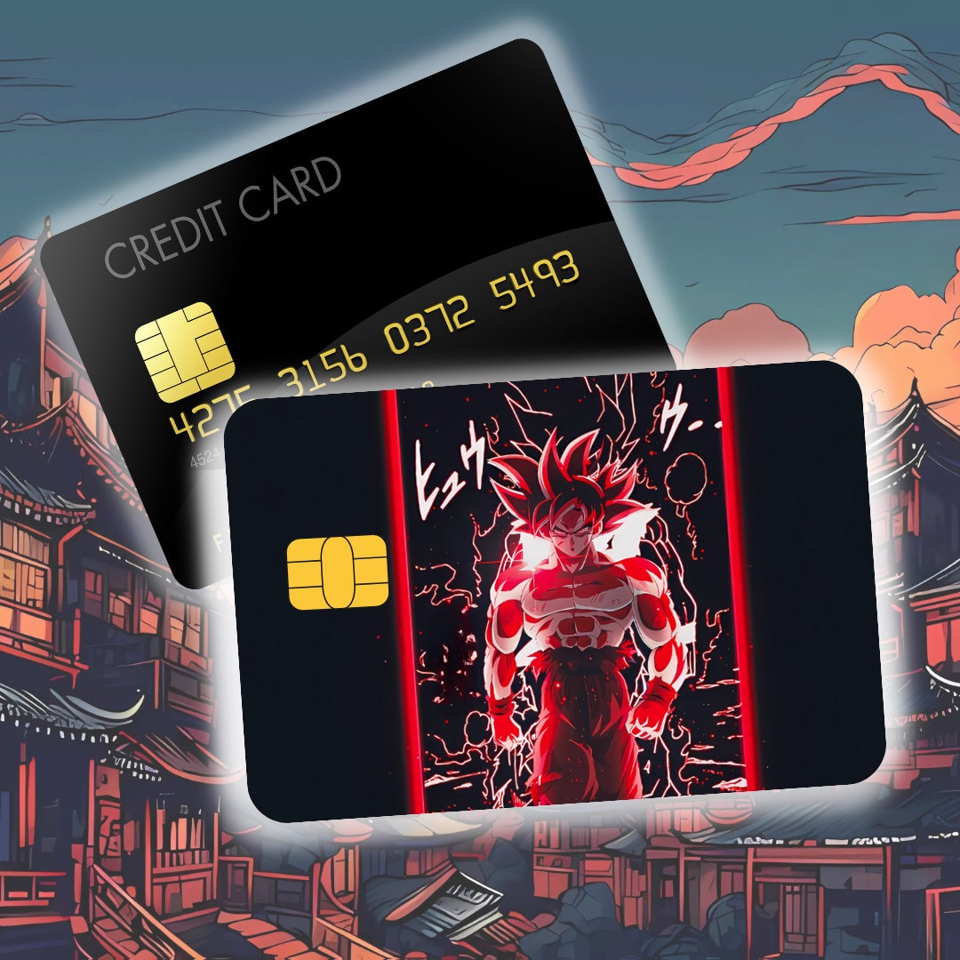 Goku DBZ Credit Card Skin, Sticker, Cover Anime Sport Artworks, Debit ...