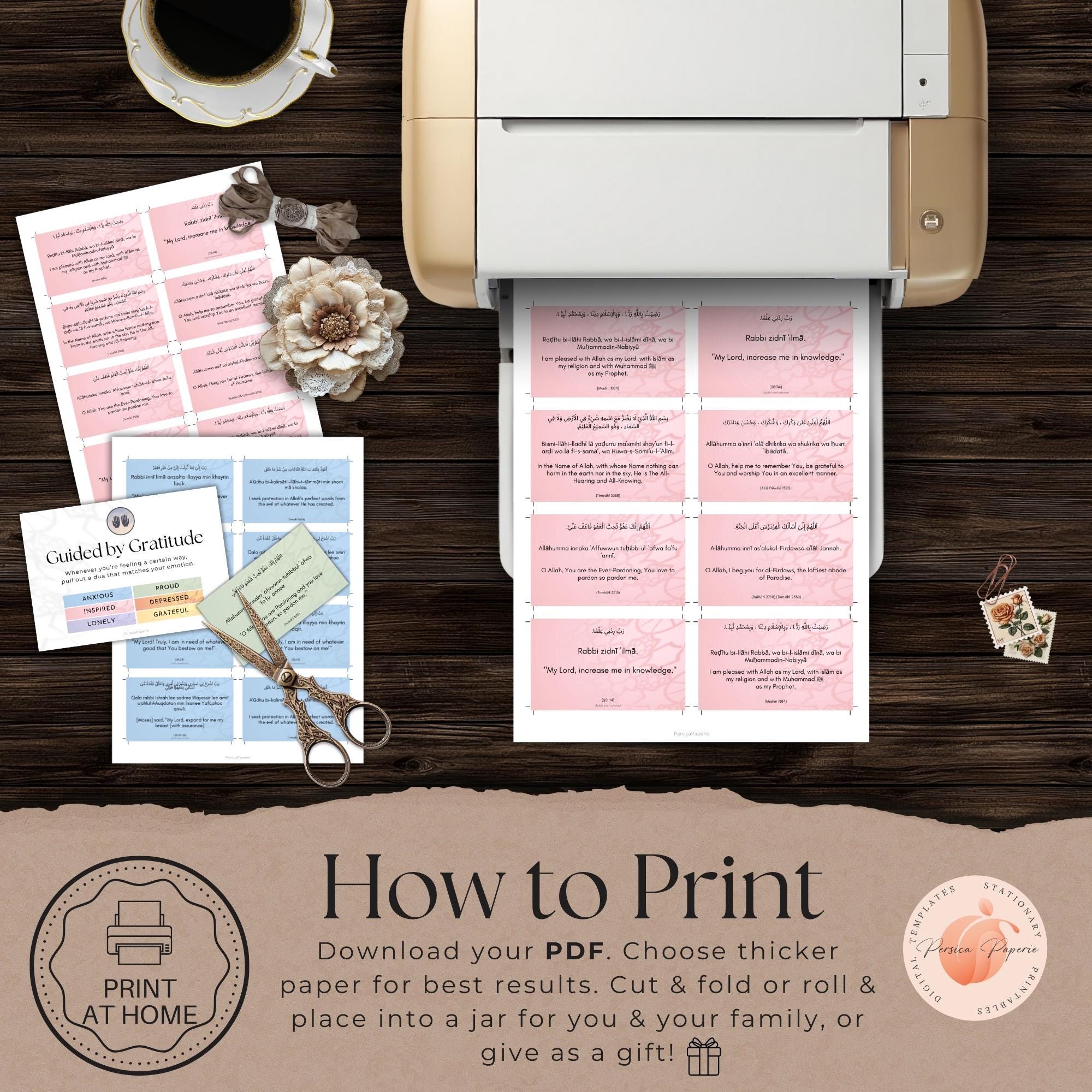 Ramadan Gift, Islamic Dua Jar Printable, DIY INSTANT DOWNLOAD, Eid 2025 ...