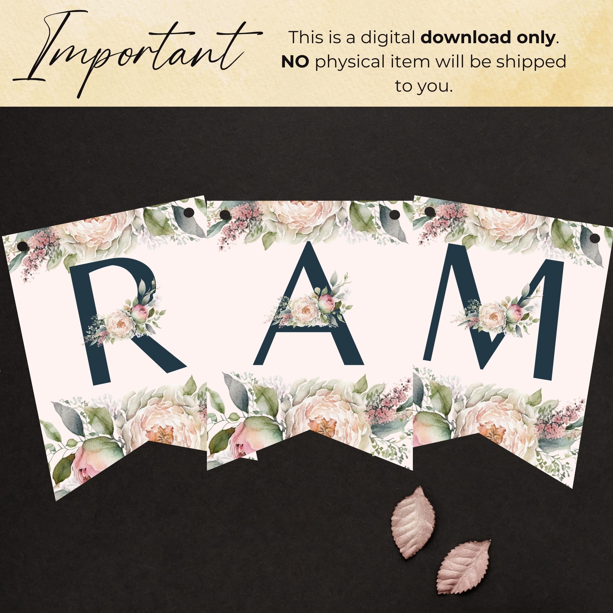 Ramadan Mubarak Bunting INSTANT DOWNLOAD Printable Ramadan Decor ...