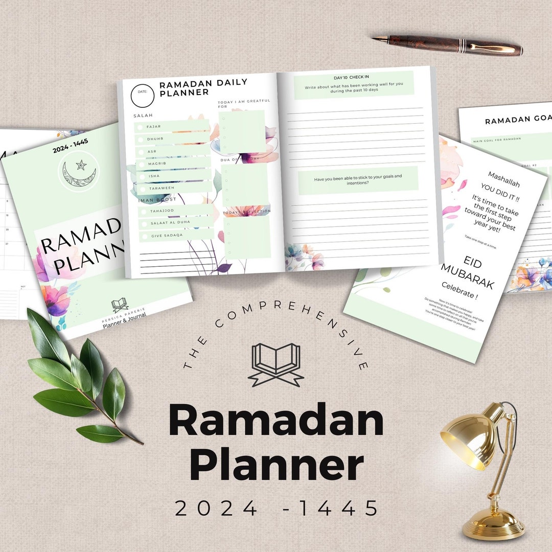 Ramadan Planner Template 2024, Islamic Gratitude Journal Ramadan ...
