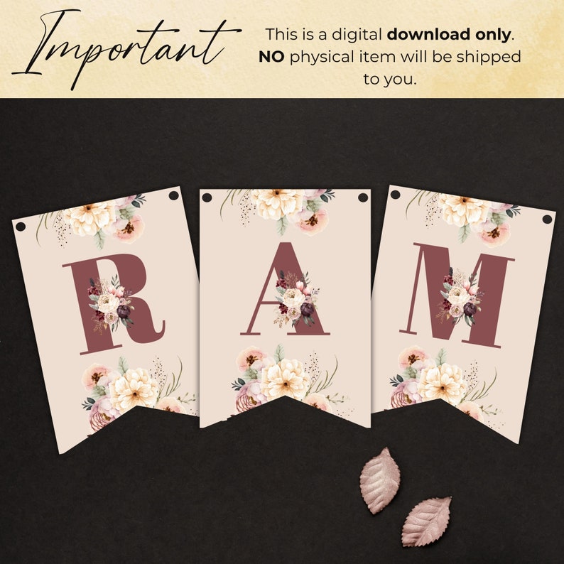 Ramadan Mubarak Bunting INSTANT DOWNLOAD Printable Ramadan Decor ...