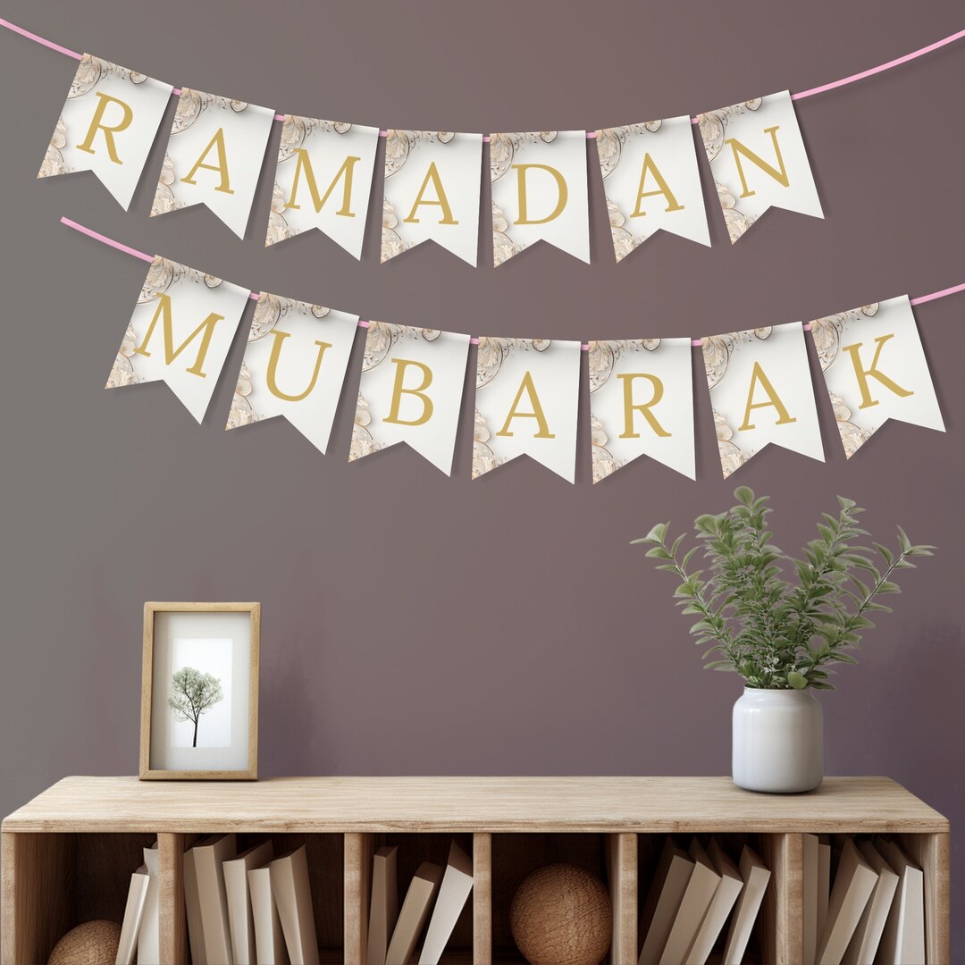 Ramadan Mubarak Bunting INSTANT DOWNLOAD Printable Ramadan Decor ...