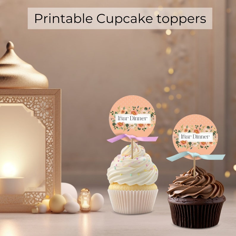 Iftar Dinner Party Printable BUNDLE DIY Pastel Table Decoration Kit ...