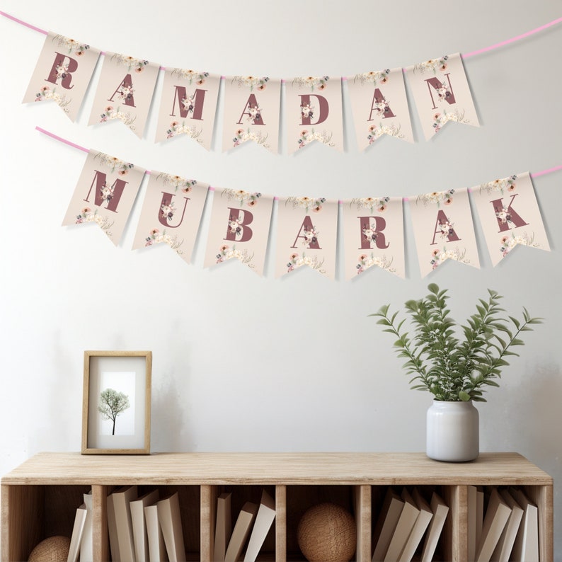 Ramadan Mubarak Bunting INSTANT DOWNLOAD Printable Ramadan Decor ...