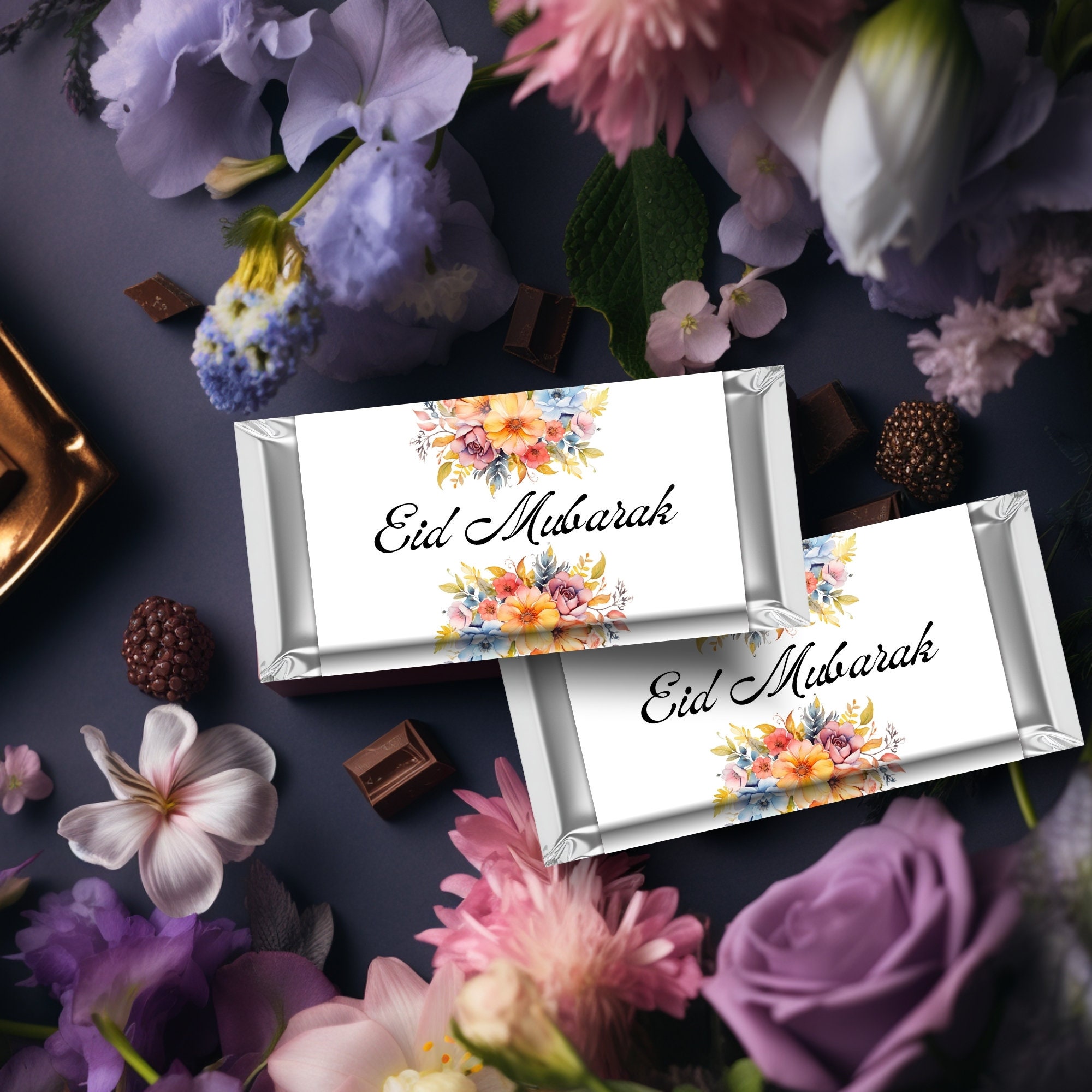 Eid Mubarak Chocolate Wrappers, INSTANT DOWNLOAD, DIY Eid Ul Adha ...