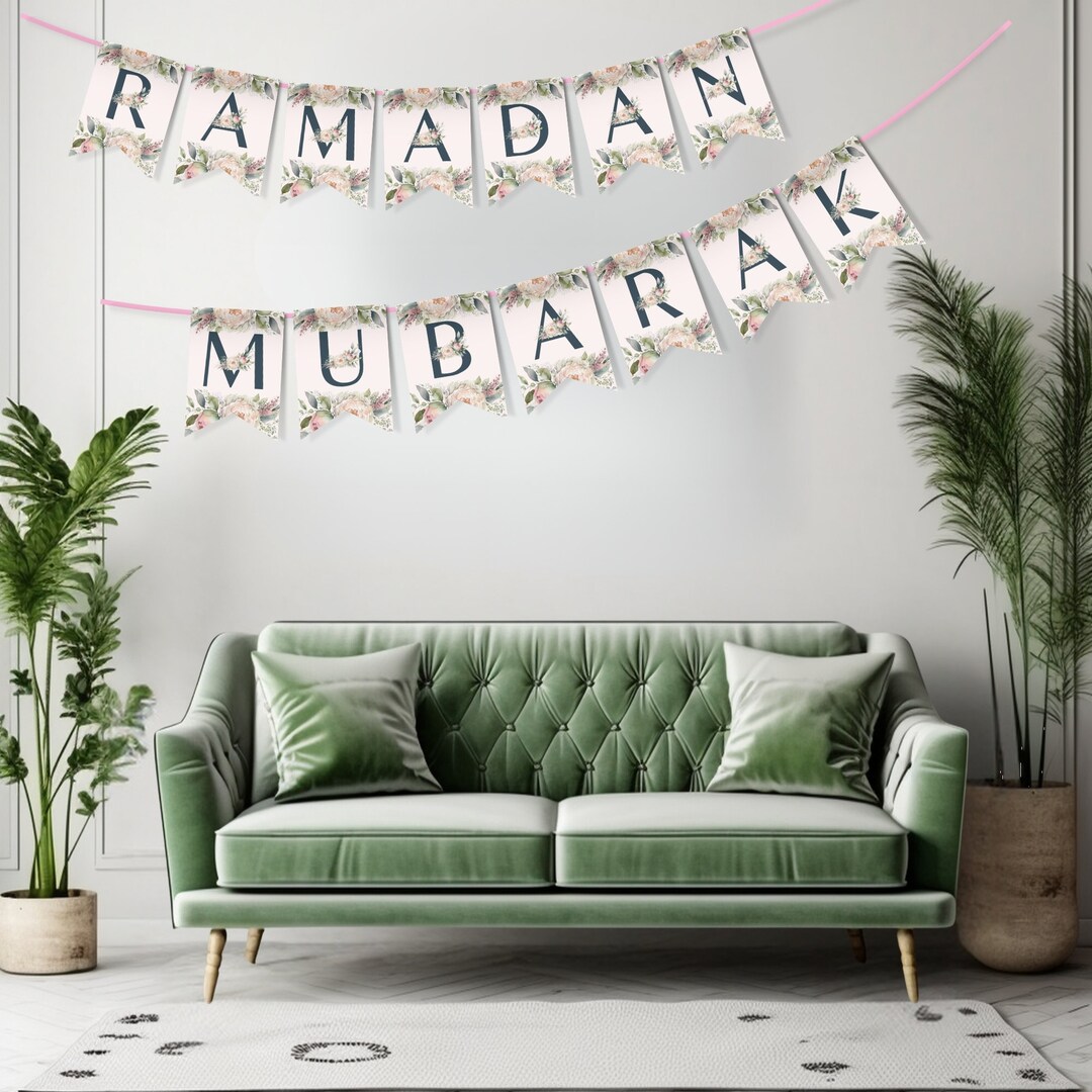 Ramadan Mubarak Bunting INSTANT DOWNLOAD Printable Ramadan Decor ...
