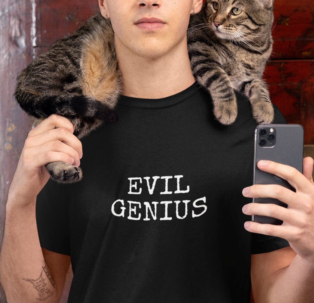 Evil Genius Shirt: Humorous Sarcastic Actor Gift - Etsy