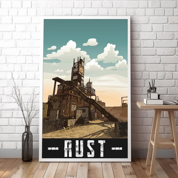 Rust Game Poster - Etsy