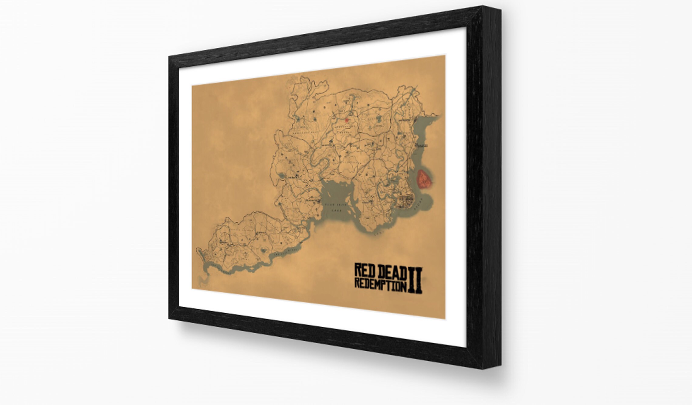 RDR2 World Map Videogame Poster - Etsy UK