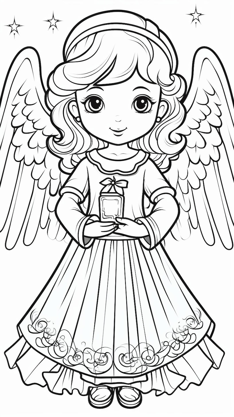 40 Images Amazing Christmas Coloring Book for Kids Ages 4-8 Ready to ...