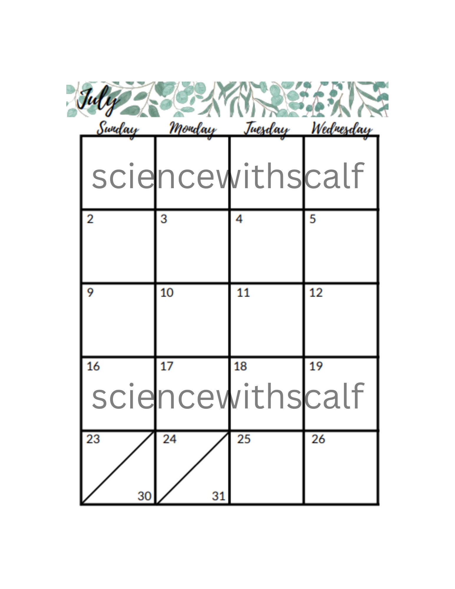 Teacher Planner - Printable - Plant Theme - Etsy