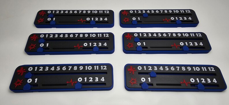 Star Wars Shatterpoint Life Trackers Set of 6 (blue) - Etsy