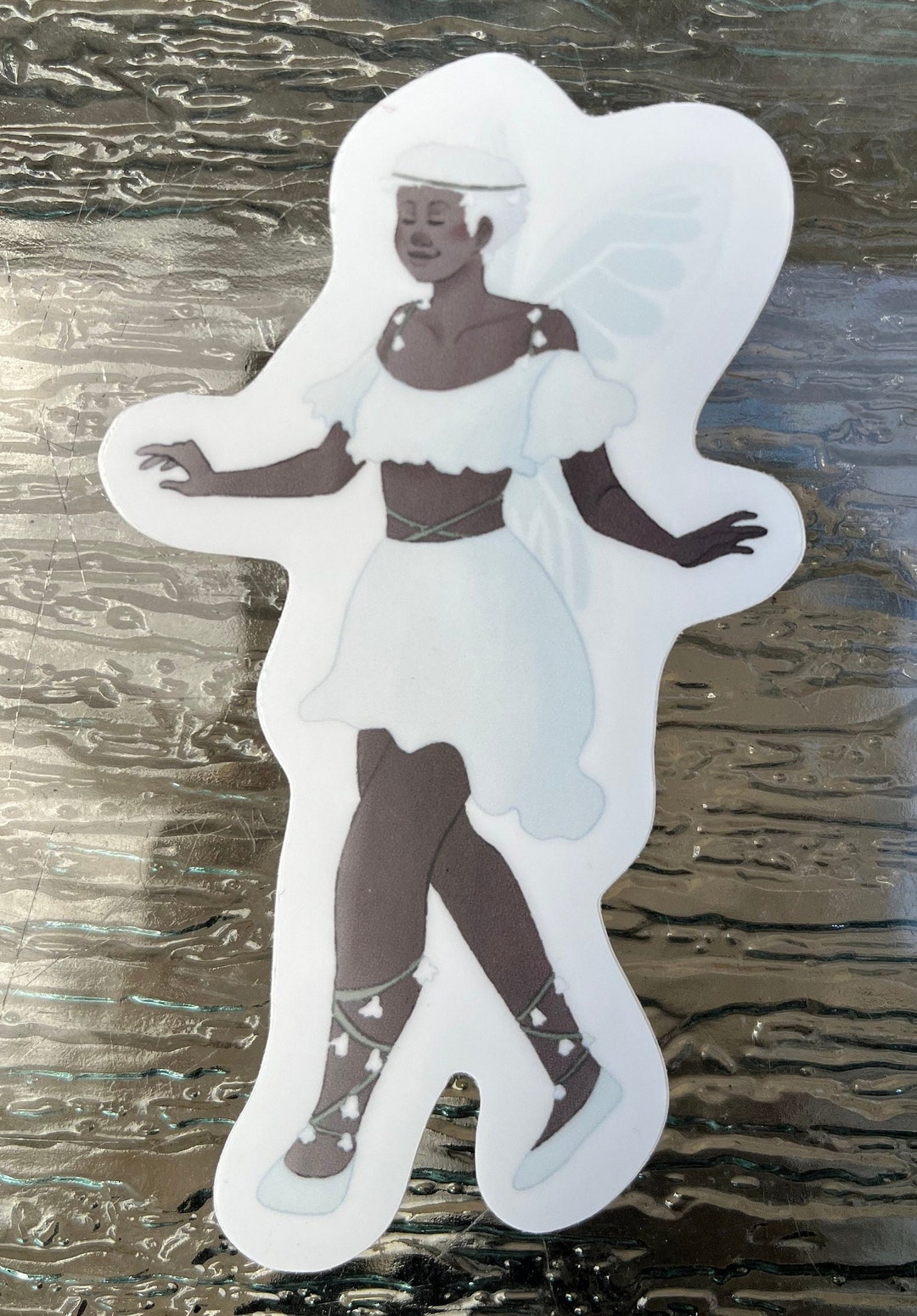 Cute Fairycore White Flower Fairy Sticker - Etsy