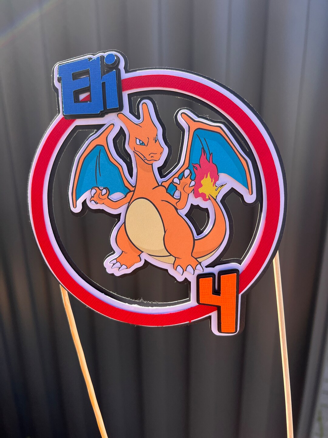 Charizard Cake Topper Pokémon Birthday Decor Custom - Etsy Australia