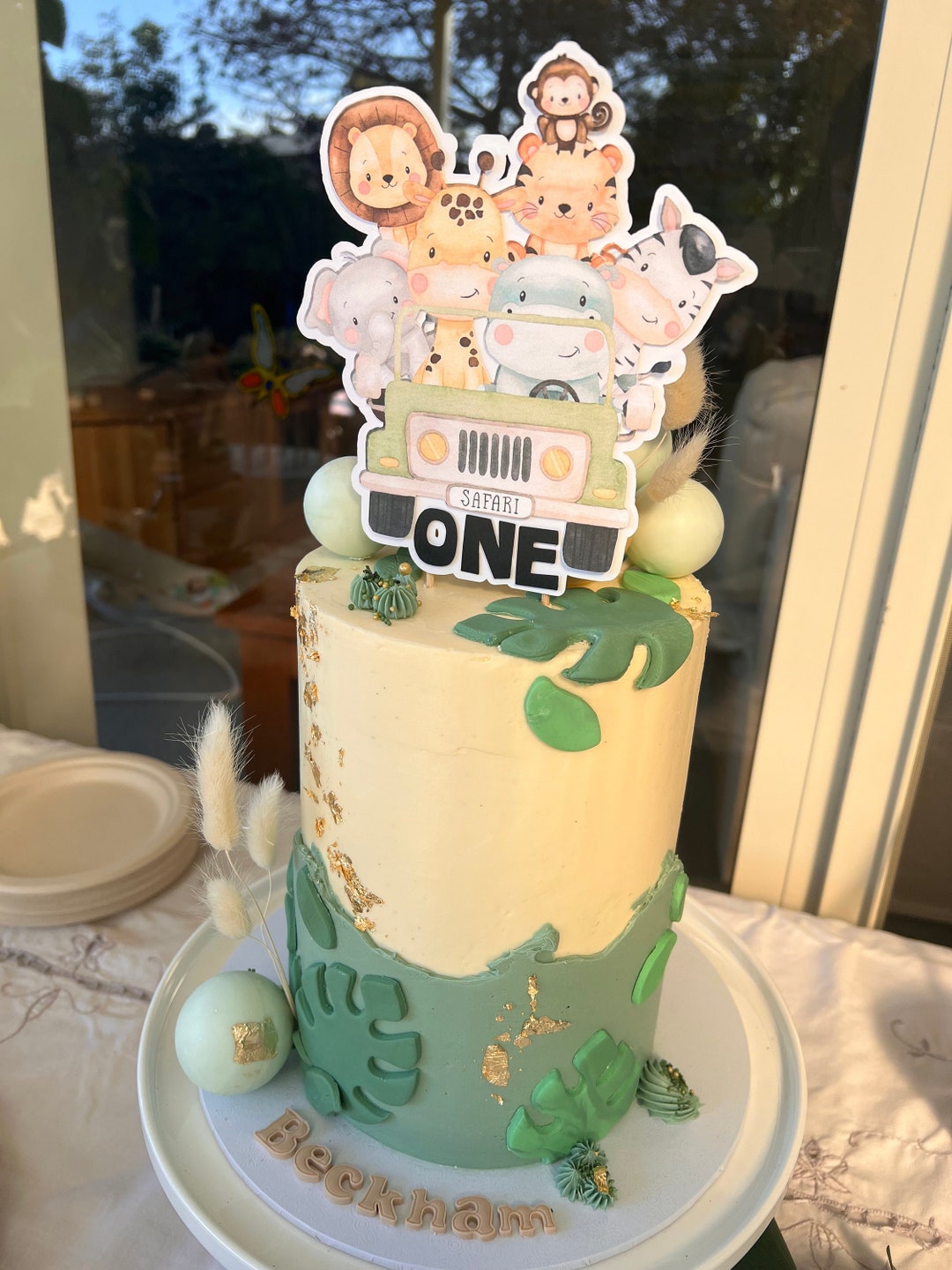 Safari Birthday Cake Topper - Etsy Australia