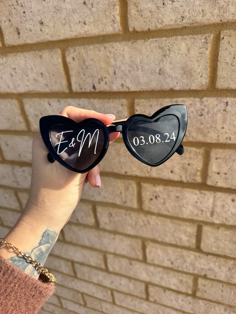 Personalised Heart Glasses | Sunglass Stickers | Hens Party ...