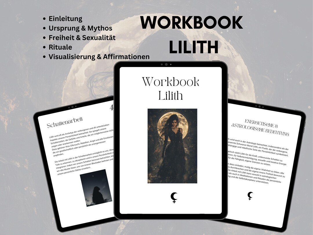 Lilith Workbook | Primal Feminine Power & Shadow Work | Goddess Energy ...