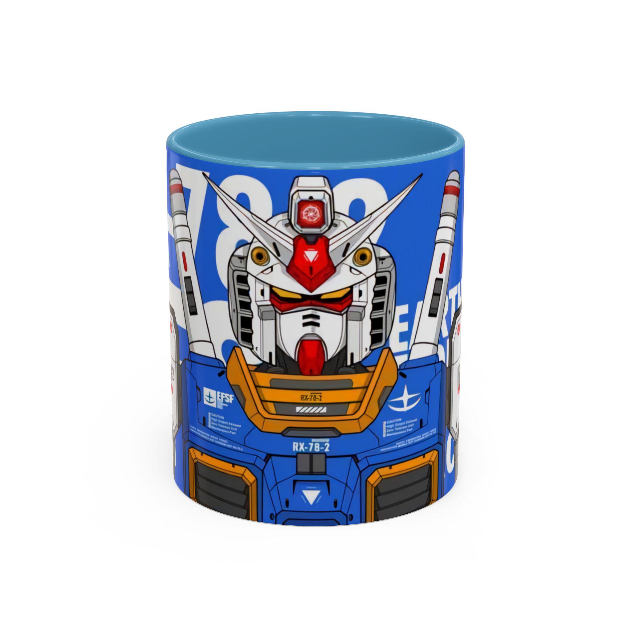 Gundam RX-78 Coffee Mug, Anime Tea Cup, Custom Japanese Mecha Robotic ...