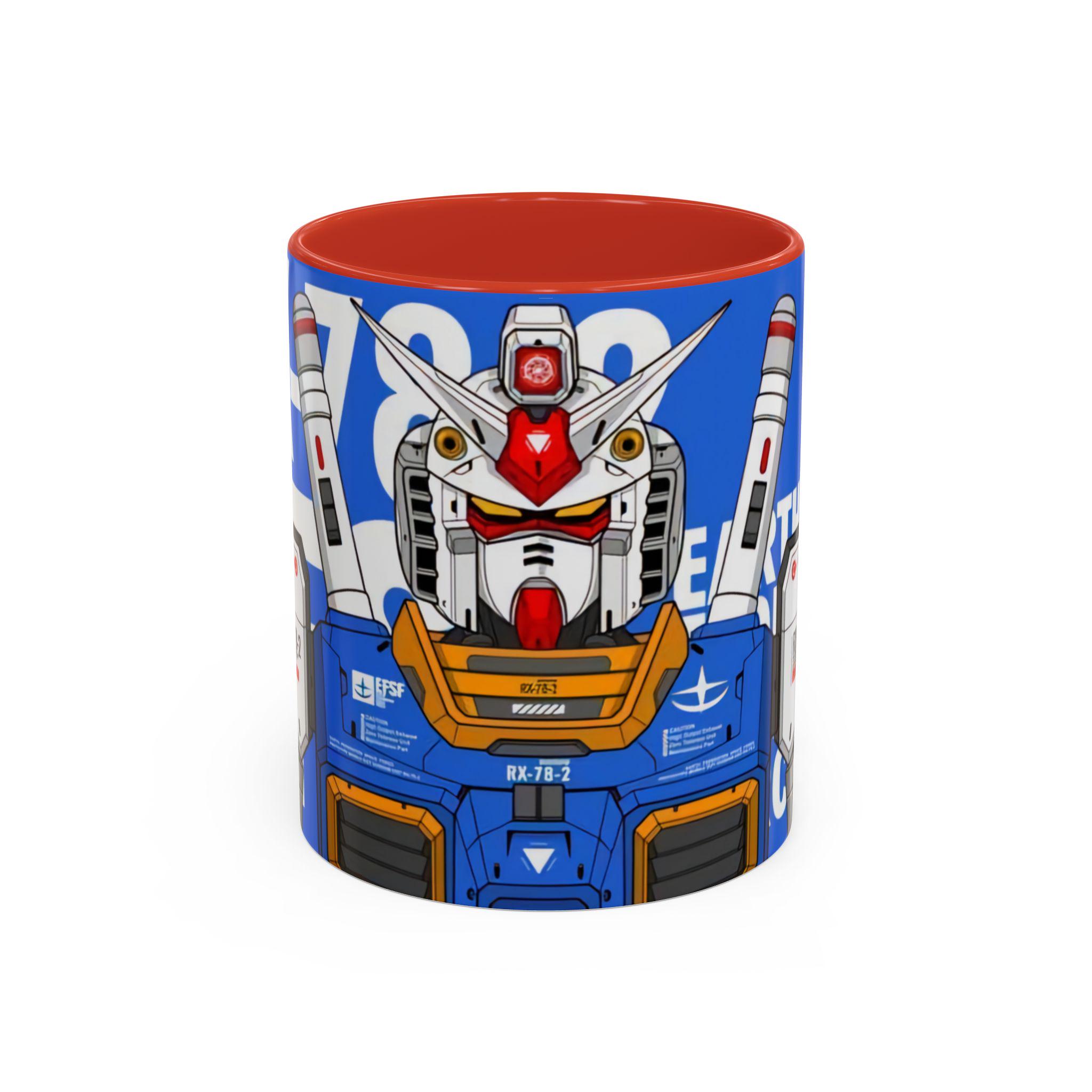Gundam RX-78 Coffee Mug, Anime Tea Cup, Custom Japanese Mecha Robotic ...