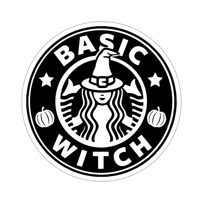 Basic Witch - Kiss Cut Sticker - Etsy