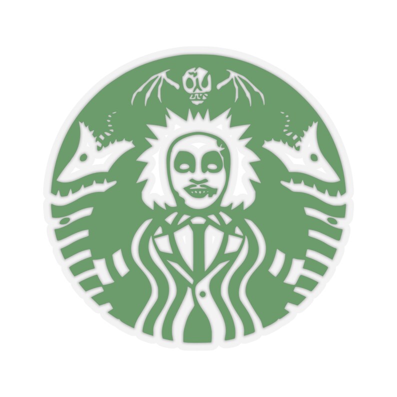 Starbucks Beetle Juice Kiss-cut Sticker - Etsy