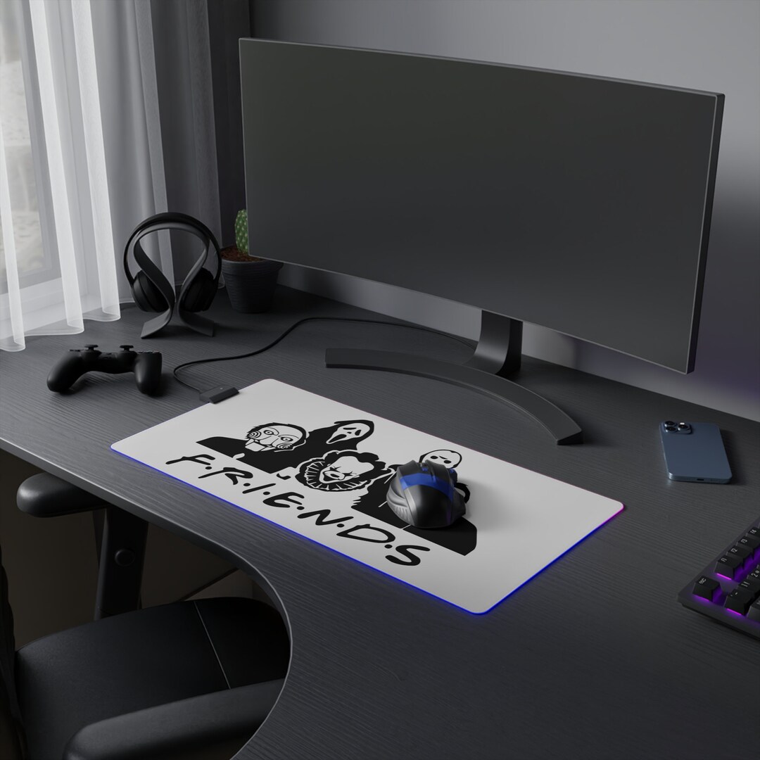 LED Gaming Mouse Pad ( Friends-horror ) #scream#it#jason#michealmeyers# ...