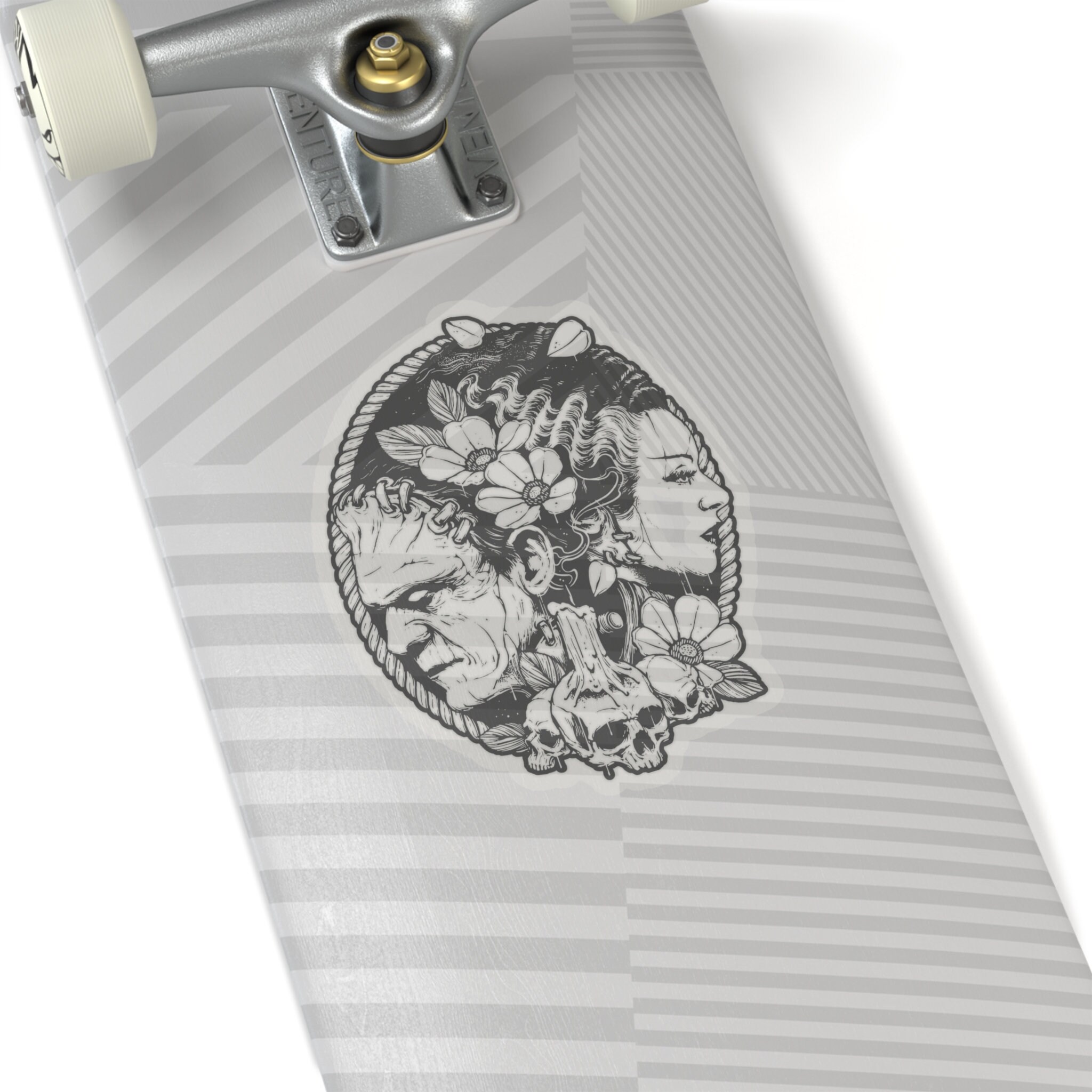 Frankenstein and His Bride-kiss-cut Sticker - Etsy