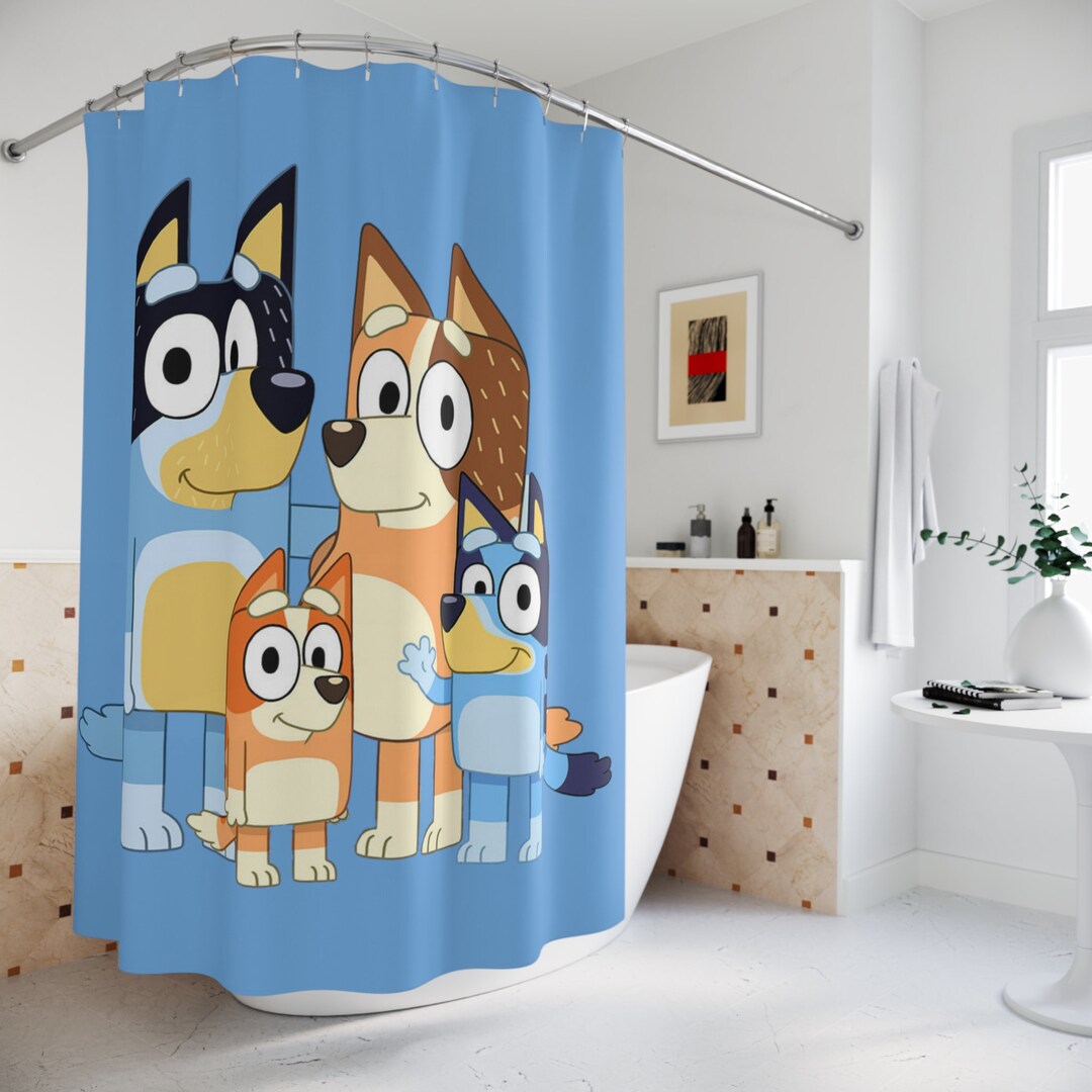 Blue Heeler & Family Inspired by Bluey Family Bathroom Fun but - Etsy ...