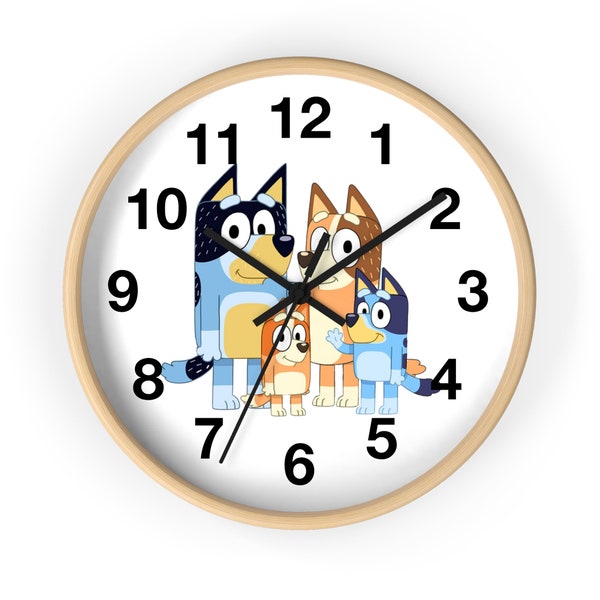 Bluey Family Clock - Etsy