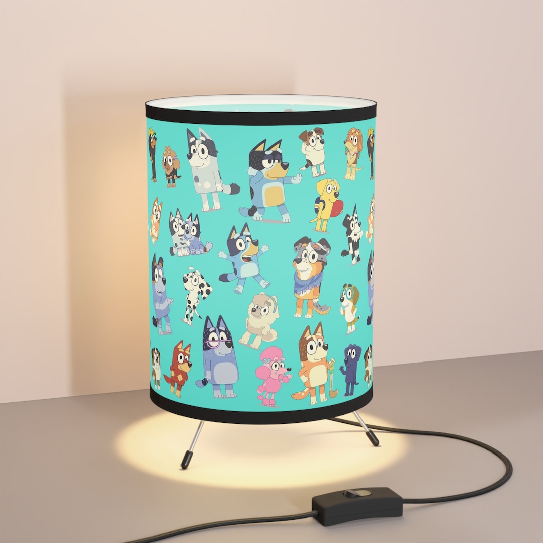 Bluey and Friends Designer Tripod Desk Nightstand Nursery - Etsy