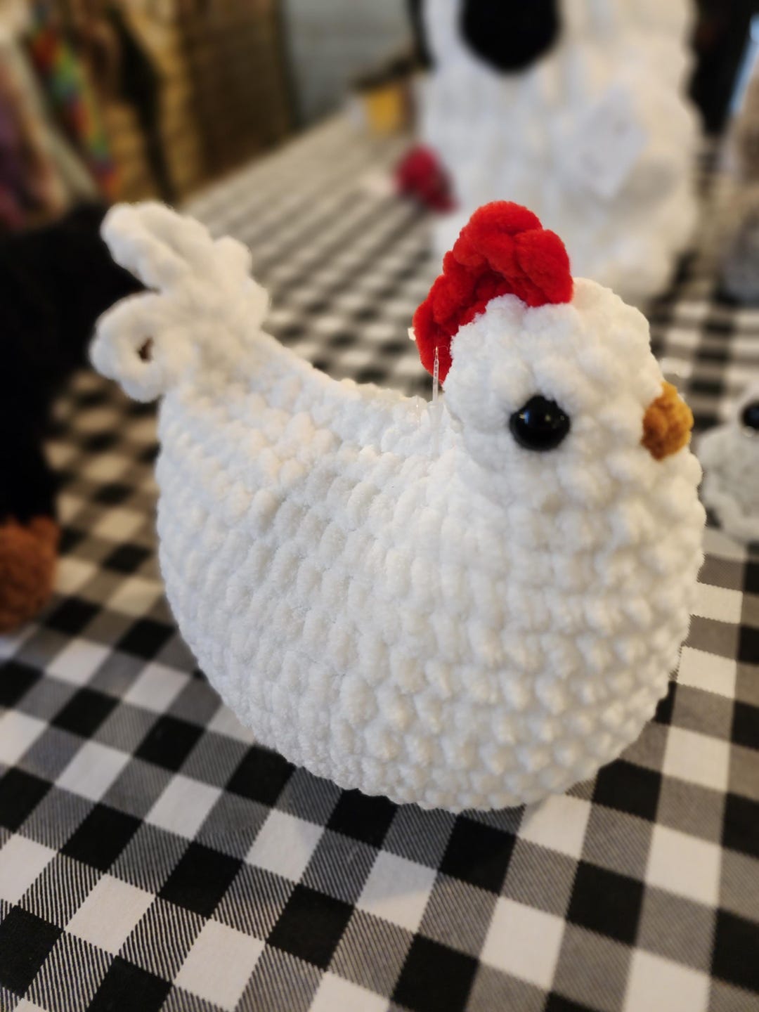 Crochet Chicken Stuffie Stuffed Animal Amigurumi - Etsy