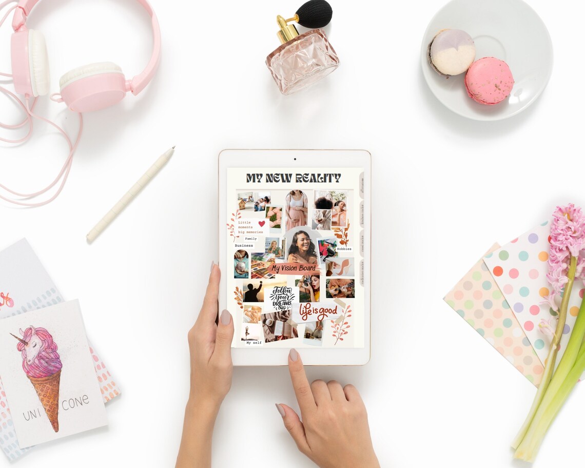 Future Vision Board Book Kits for Mind Mapping, Law of Attraction Self ...