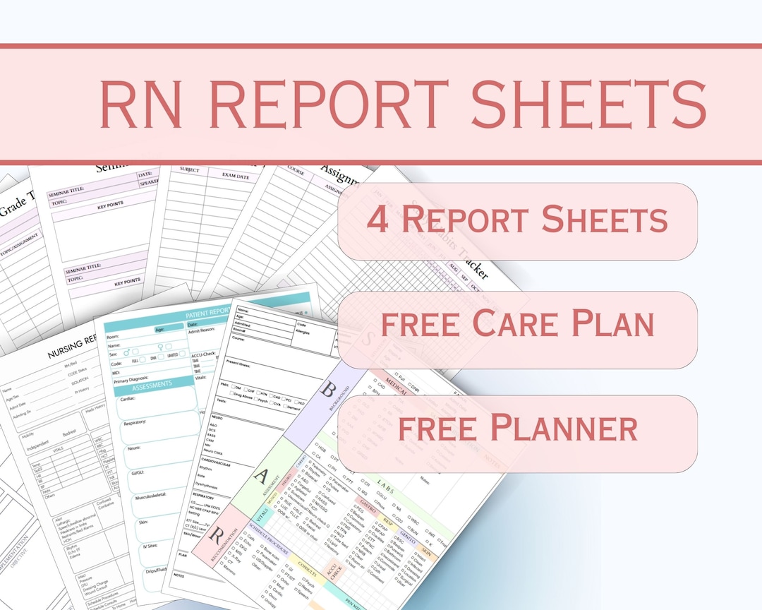SBAR Nurse Report Pcu Brain Sheet Icu Nurse Report Sheet Cvicu Medsurg ...