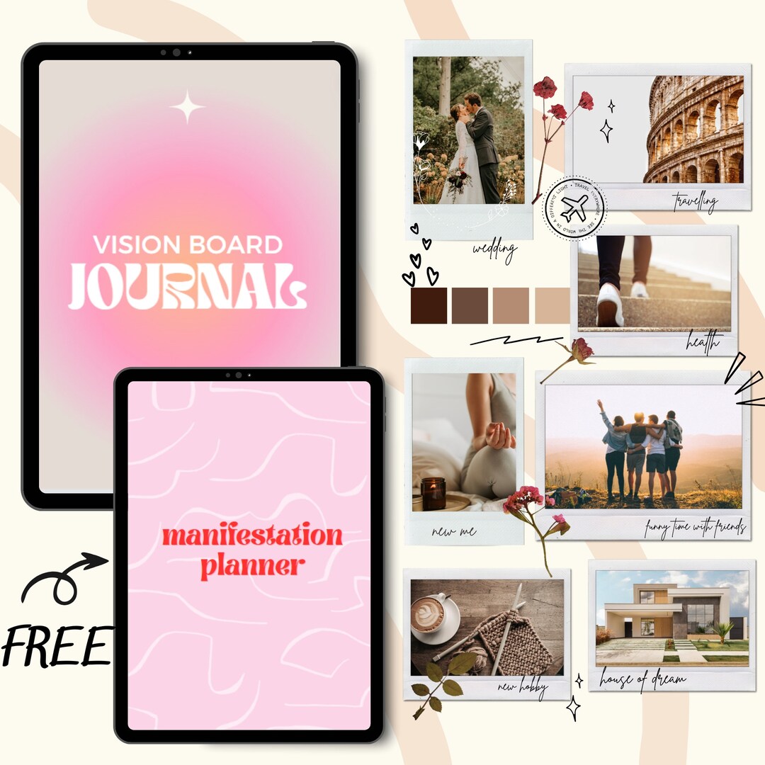 Future Vision Board Book Kits for Mind Mapping, Law of Attraction Self ...