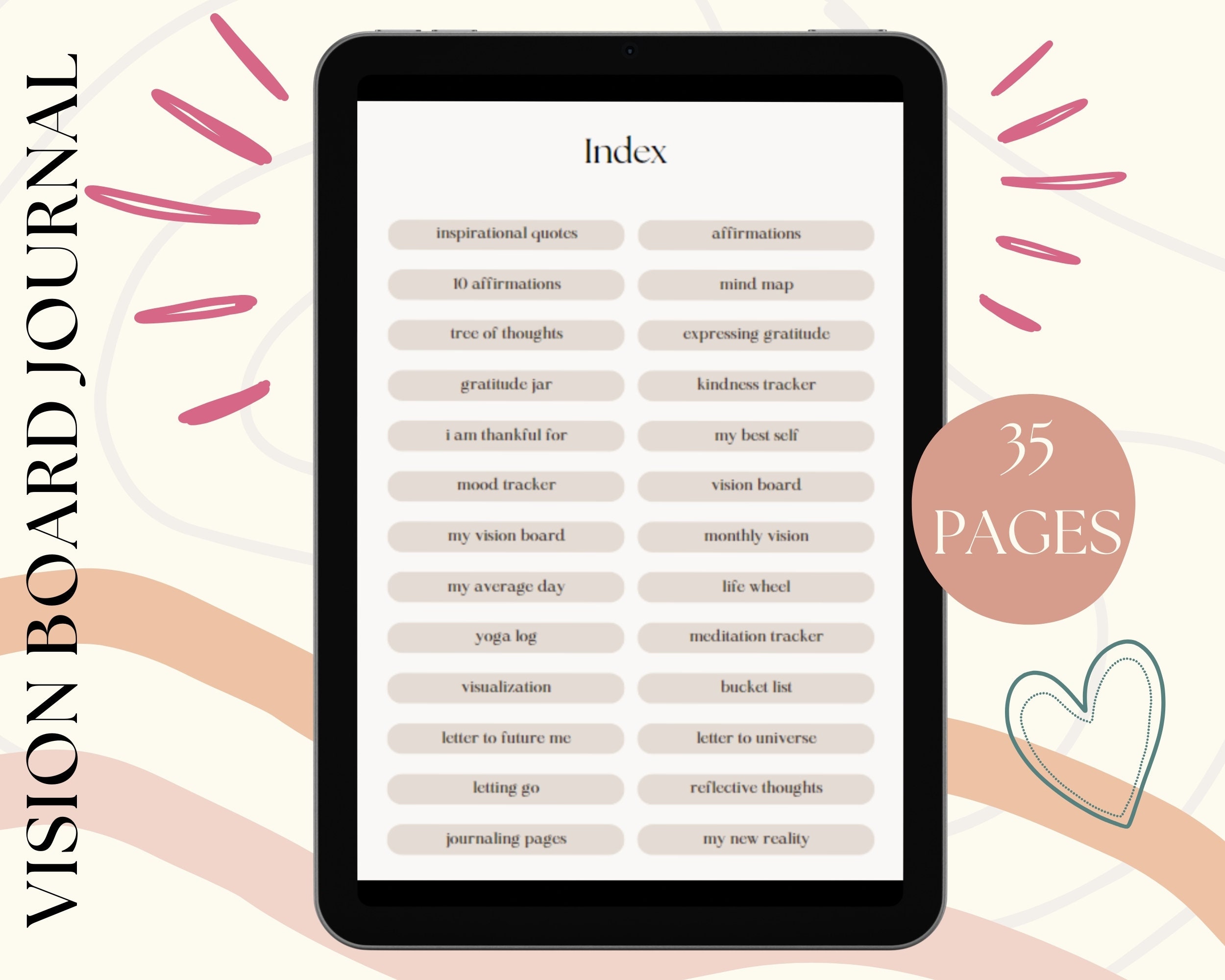 Future Vision Board Book Kits for Mind Mapping, Law of Attraction Self ...