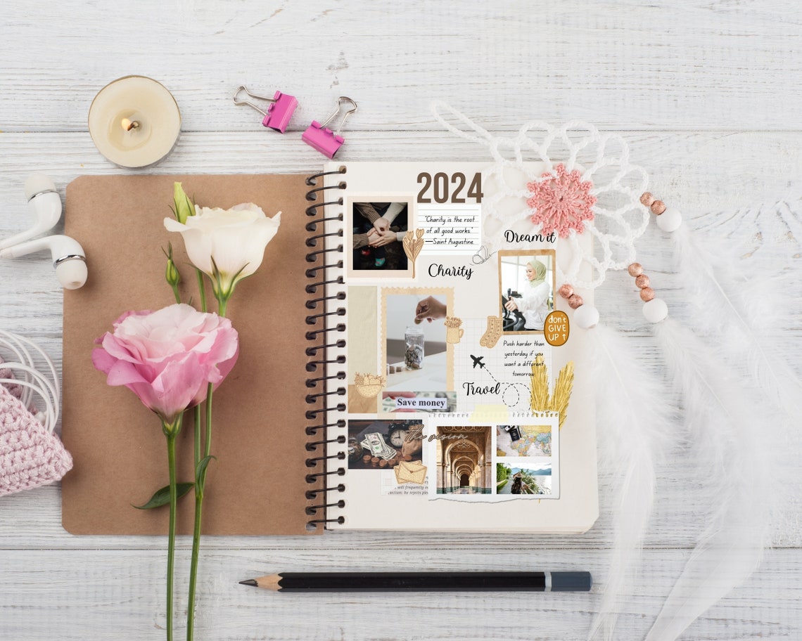 Future Vision Board Book Kits for Mind Mapping, Law of Attraction Self ...