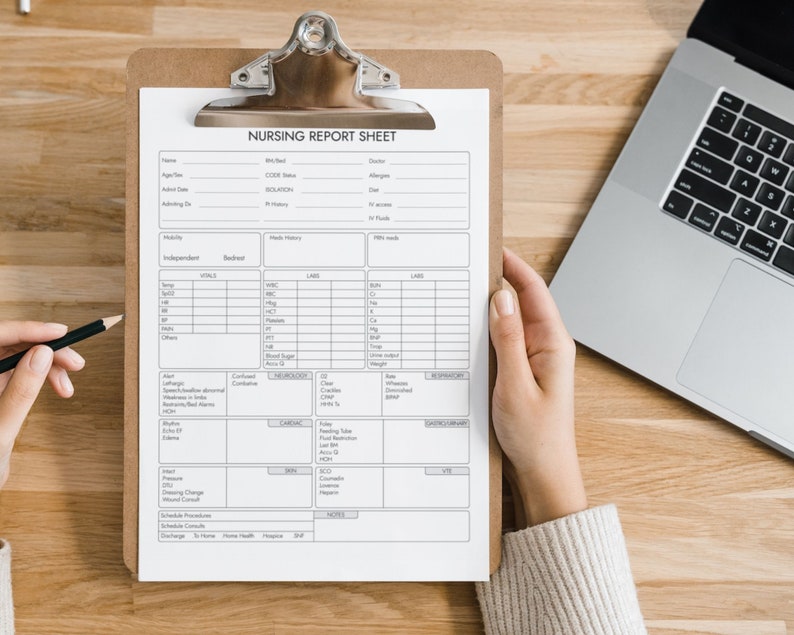 SBAR Nurse Report Pcu Brain Sheet Icu Nurse Report Sheet Cvicu Medsurg ...