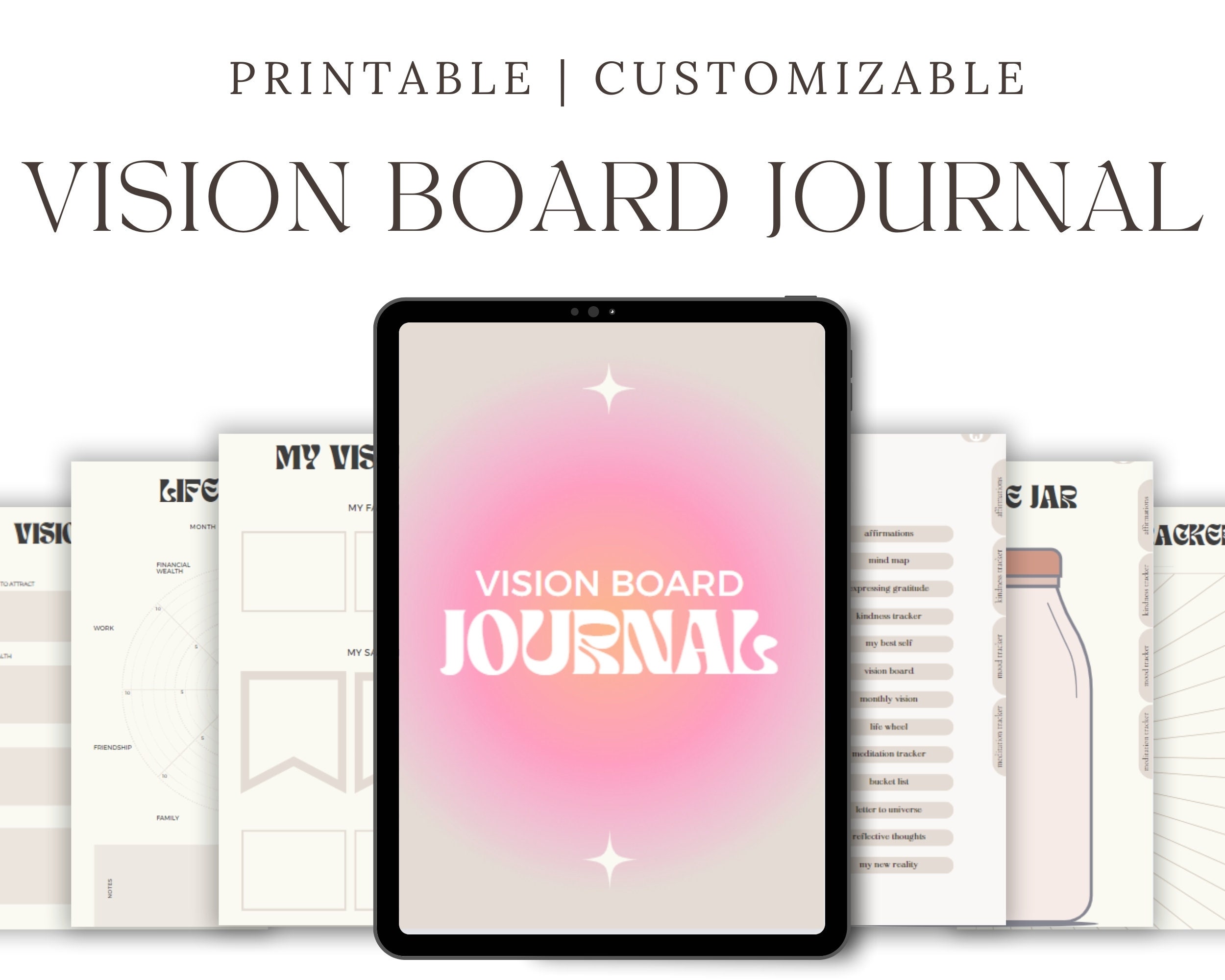 Future Vision Board Book Kits for Mind Mapping, Law of Attraction Self ...