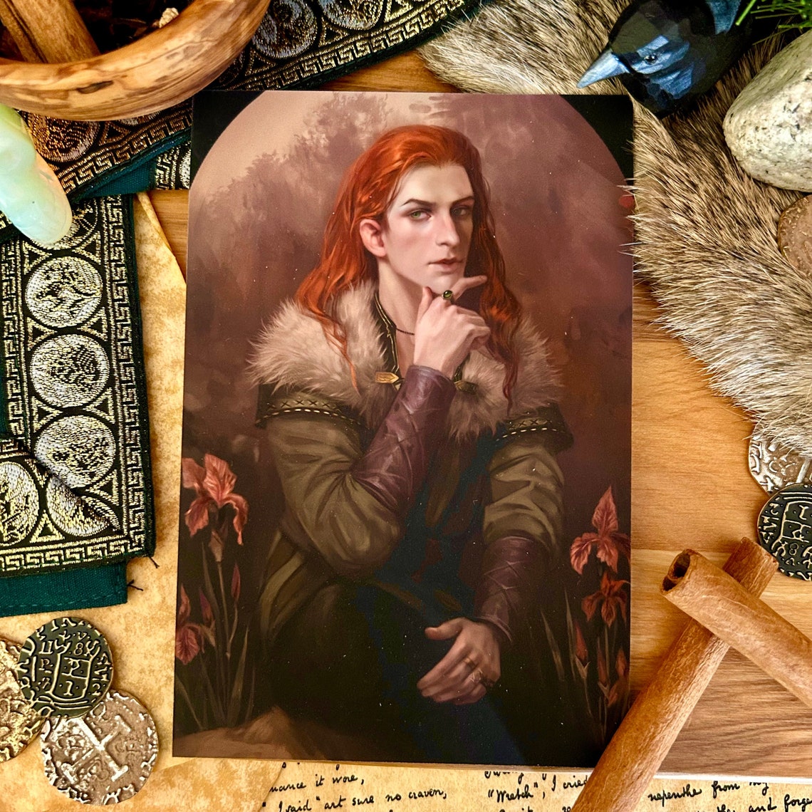 Loki Matte Postcard Print: Norse Mythology, Trickster God, Norse Art ...