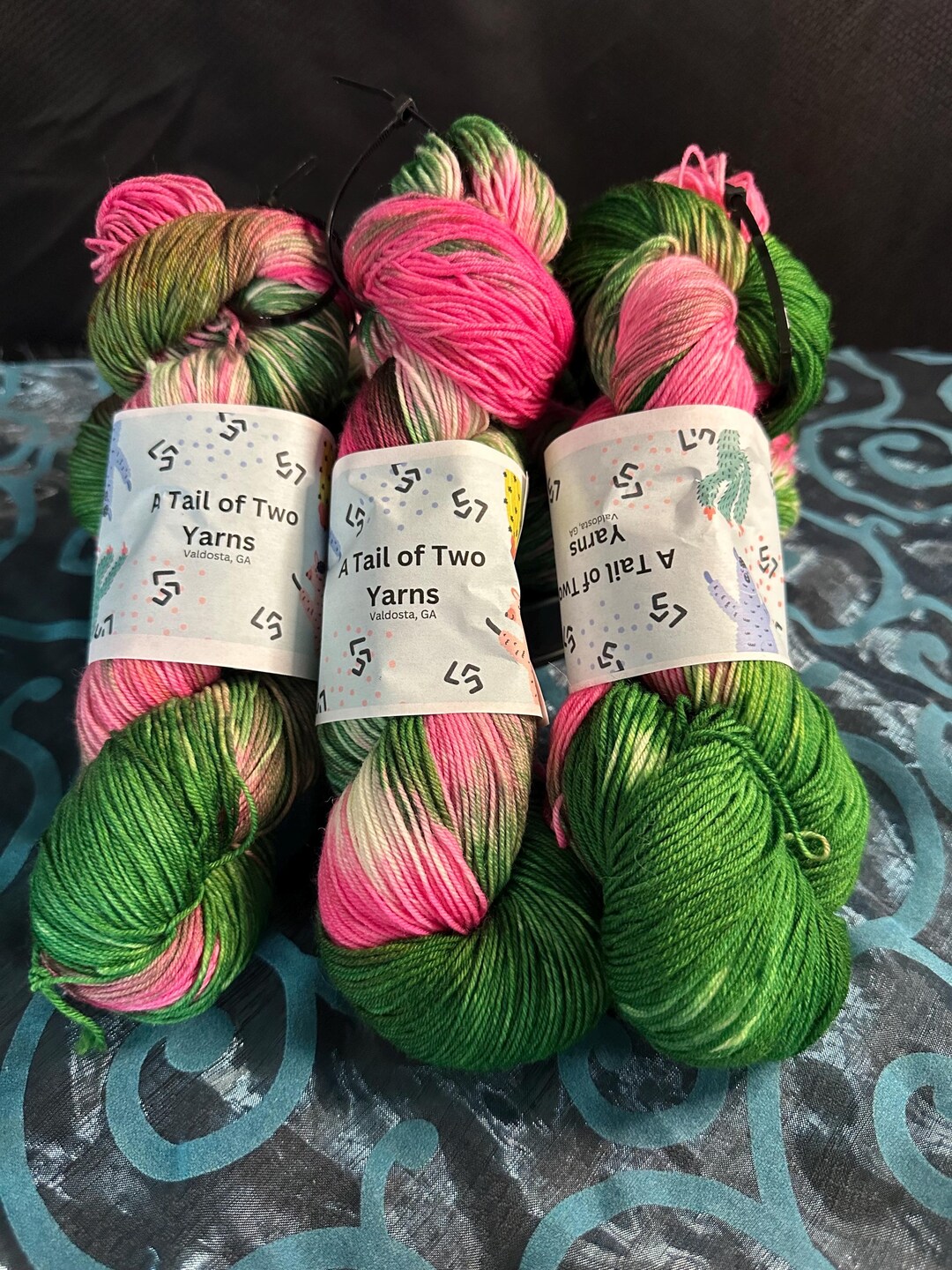 90s Dream Dyed-yarn-merino Wool-hank- Fingering Weight-sock Weight ...