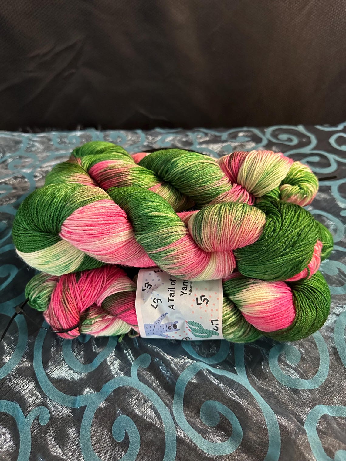 90s Dream Dyed-yarn-merino Wool-hank- Fingering Weight-sock Weight ...