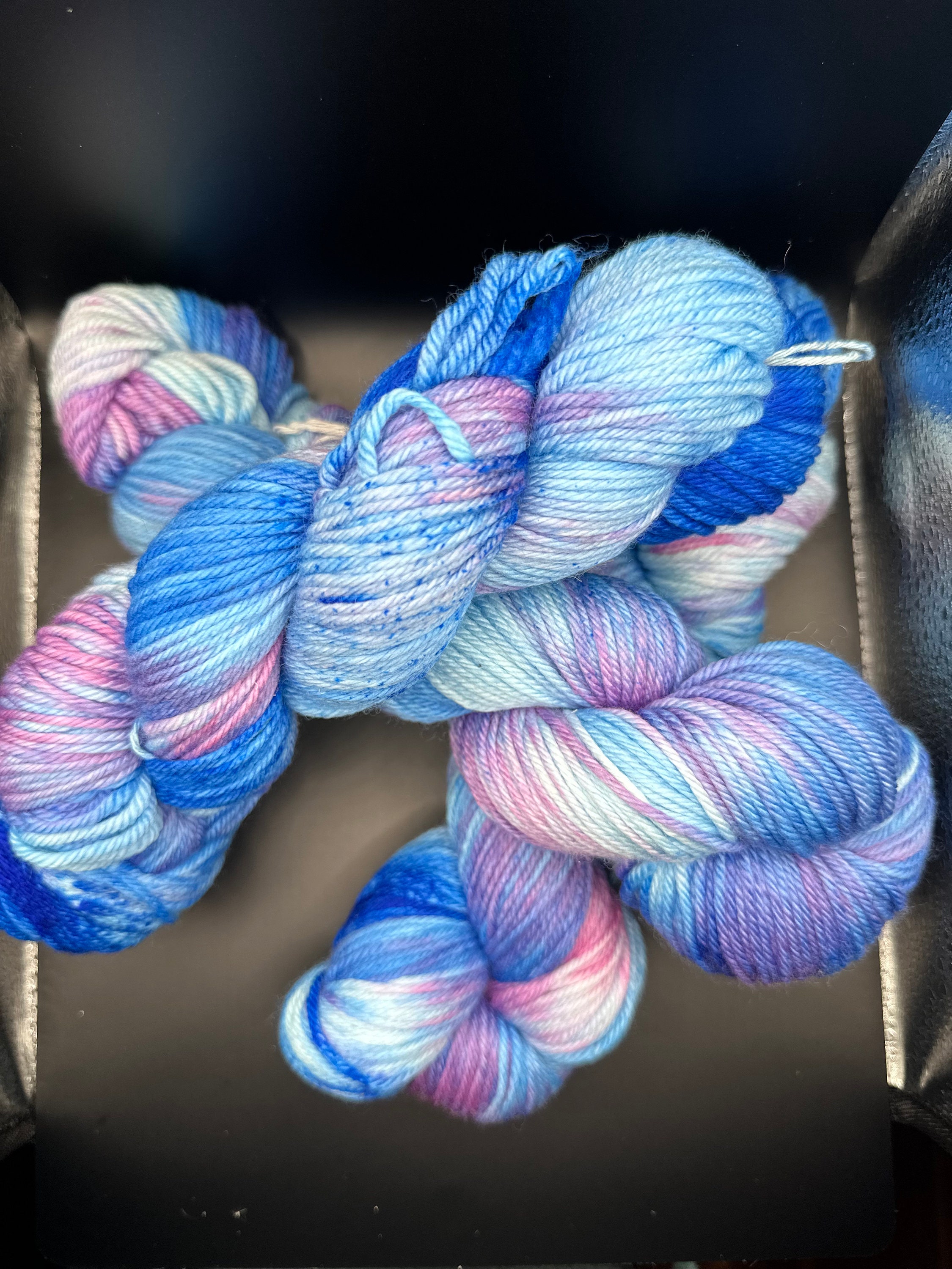 Summer Skies-hand Dyed-yarn-merino Wool-hank-fingering Weight -sock ...