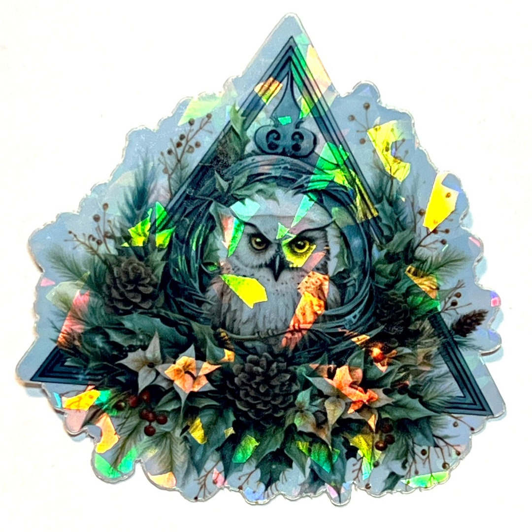 Handmade Shatter Holographic Hedwig Sticker, Laminated, Harry Potter ...
