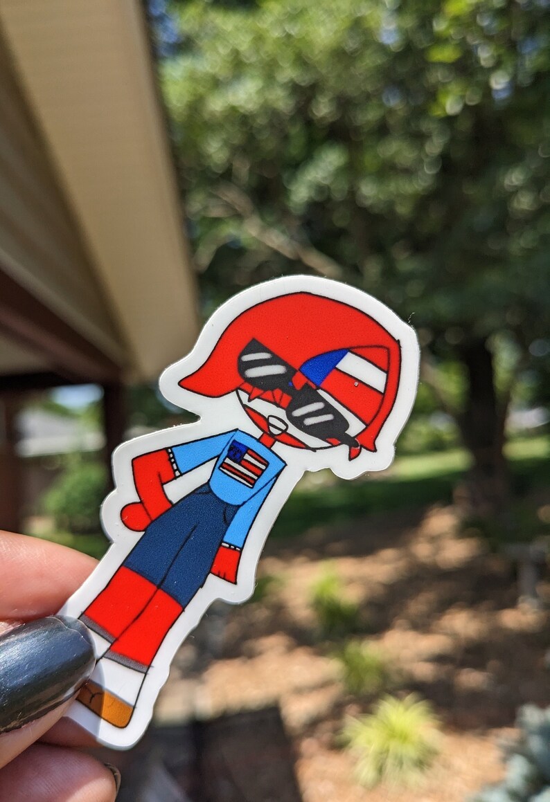 USA Patriotic Sticker - Etsy